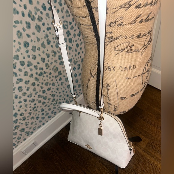 Coach | Bags | Coach 2558 Katy Satchel In Signature Leather White ...